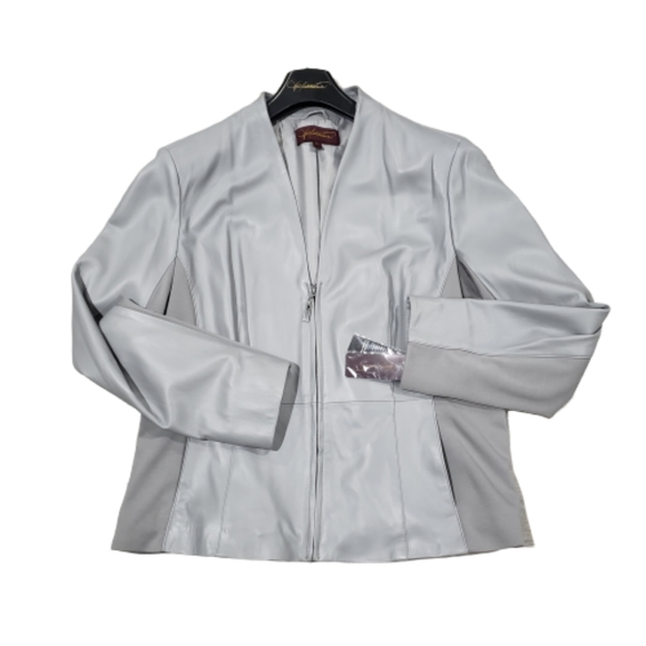 Hal Rubenstein | Jackets & Coats | Hal Rubenstein Stretch Zip Genuine ...